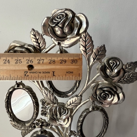 Godinger | Accents | Vintage Silver Plated Roses Family Pictures Tree ...
